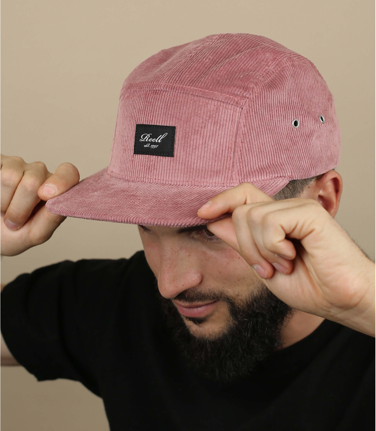 gorra 5 paneles terciopelo - 5 Panel mauve baby cord Reell : Headict